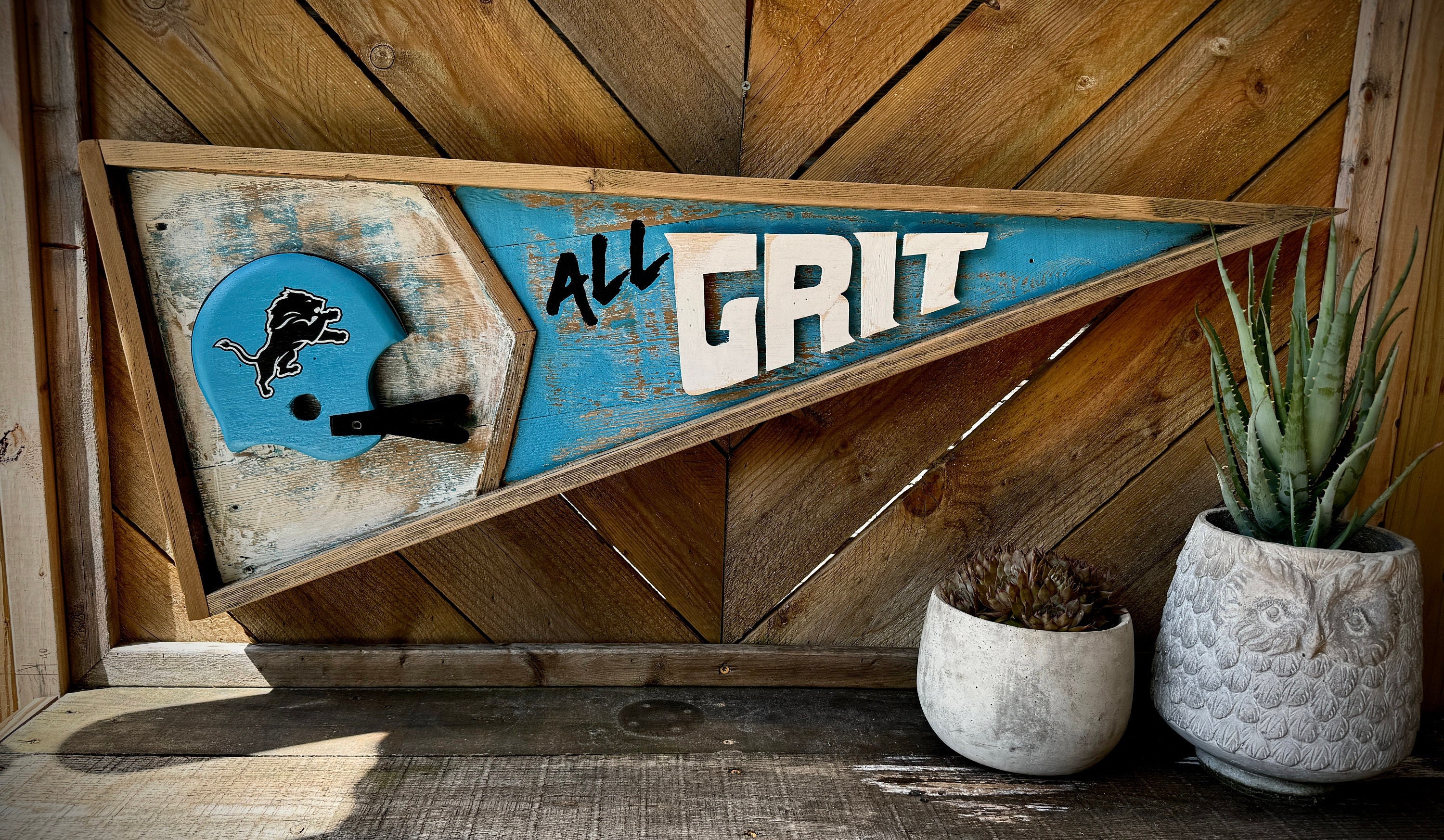 Wooden Team Pennant - Etsy