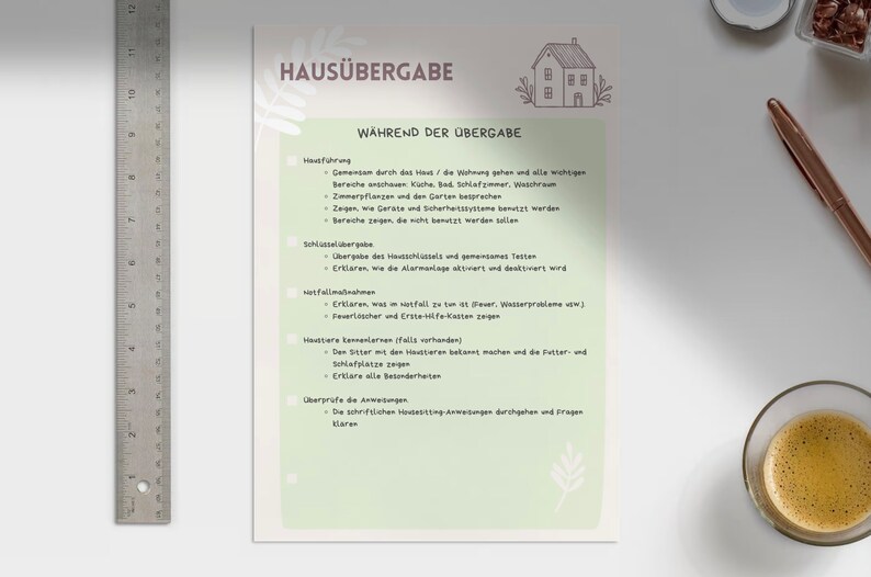 Checkliste Für Hausübergabe