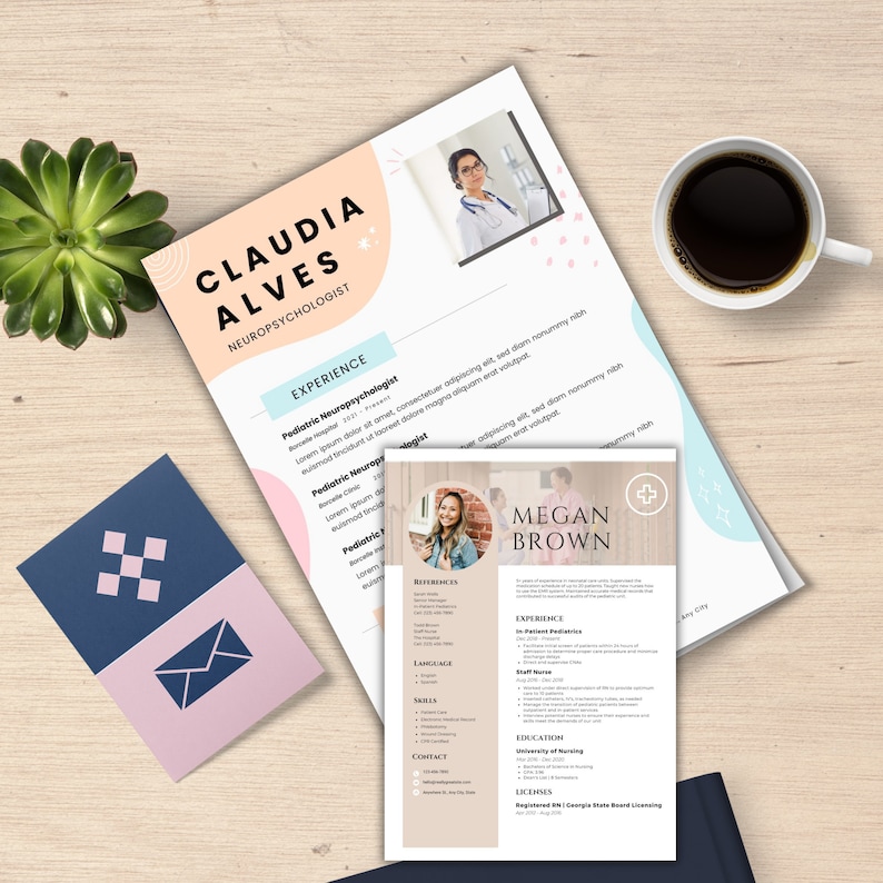 Medical Doctor Professional Resume Template Sleek & Modern Design ...