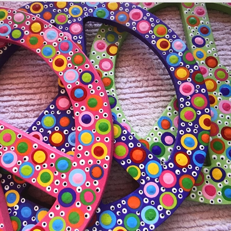 Polka Dot Hanging Door Sign - Etsy