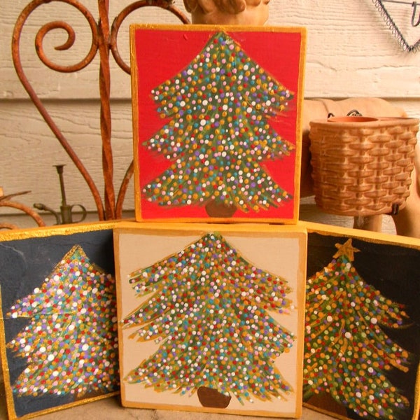 Christmas Blocks - Etsy
