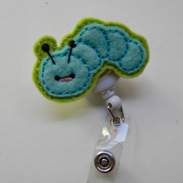 Caterpillar Lanyard Badge - Etsy