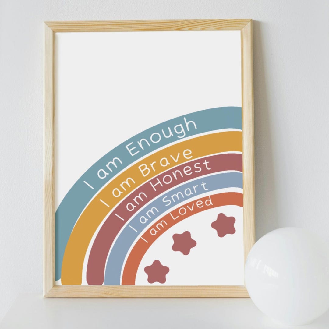 Daily Affirmations for Kids Classroom Decor I Am Affirmations Positive ...
