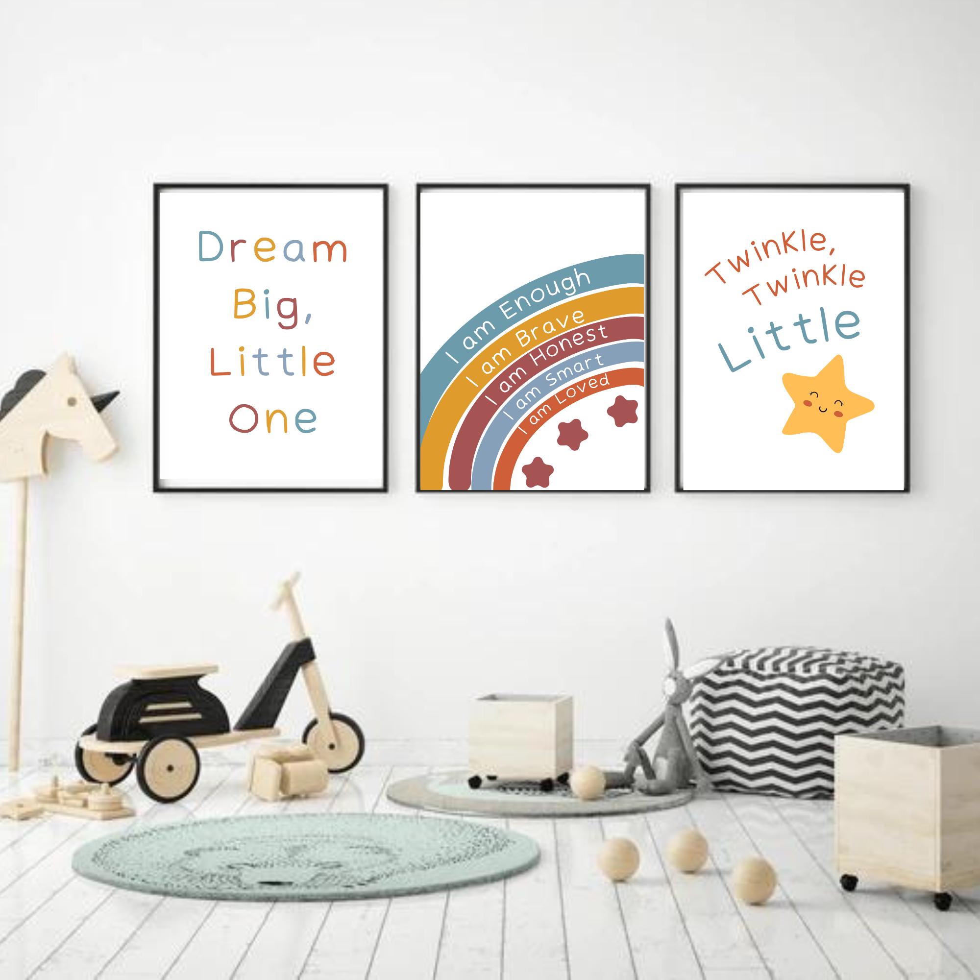 Set of 3 Daily Affirmations for Kids Classroom Decor I Am Affirmations ...