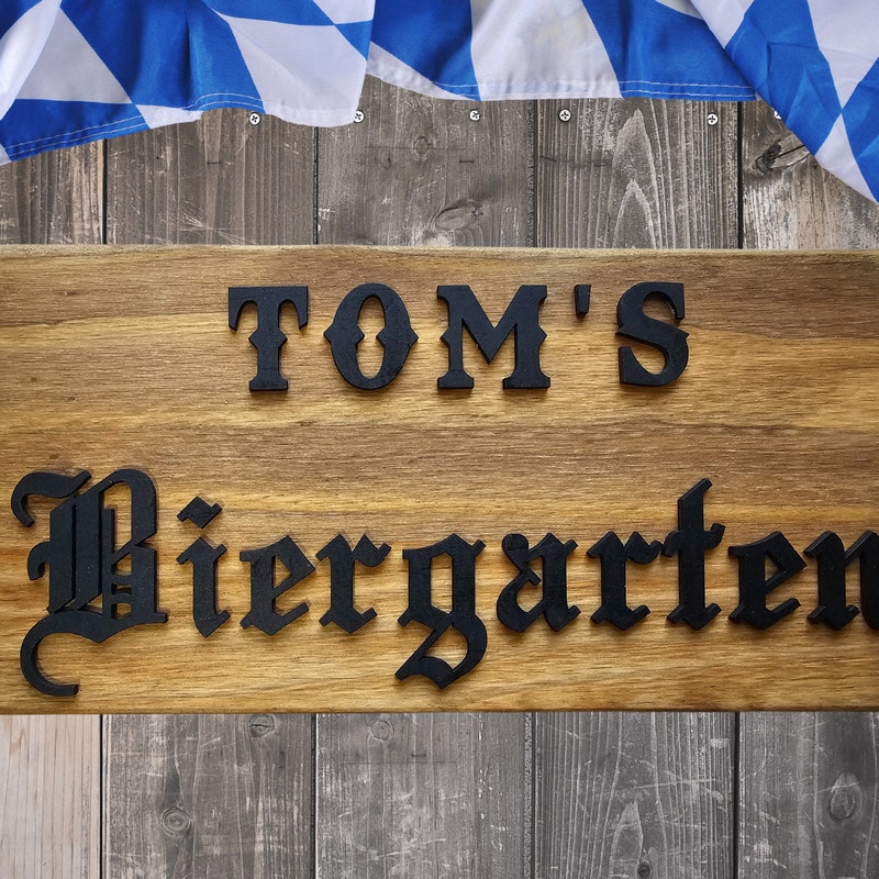 Biergarten Sign - Etsy