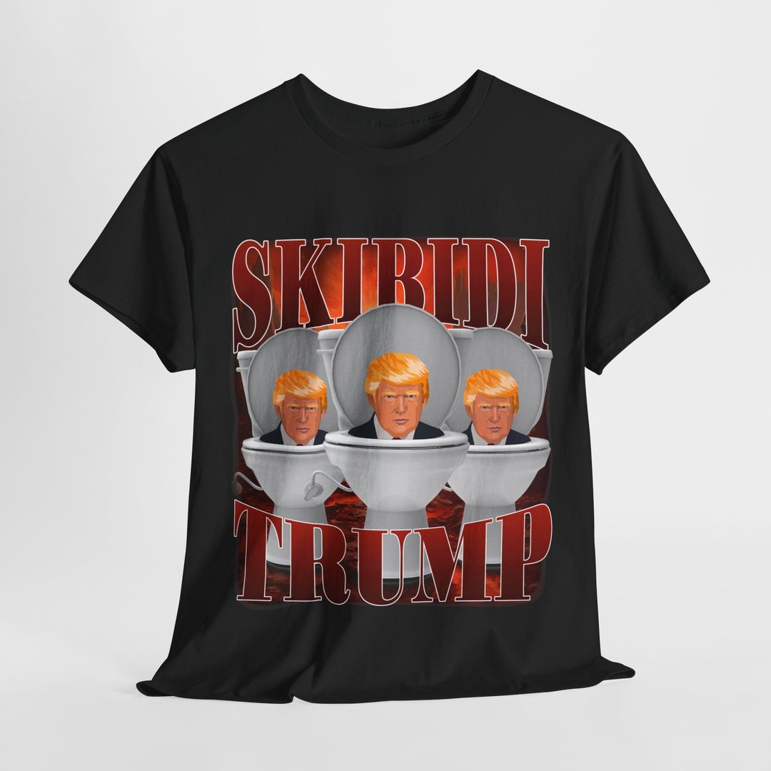 Skibidi Toilet Trump Brainrot T-shirt Tiktok Ohio Meme Shirt Gen Z ...