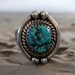 Tully Sam Turquoise Silver Ring - Etsy