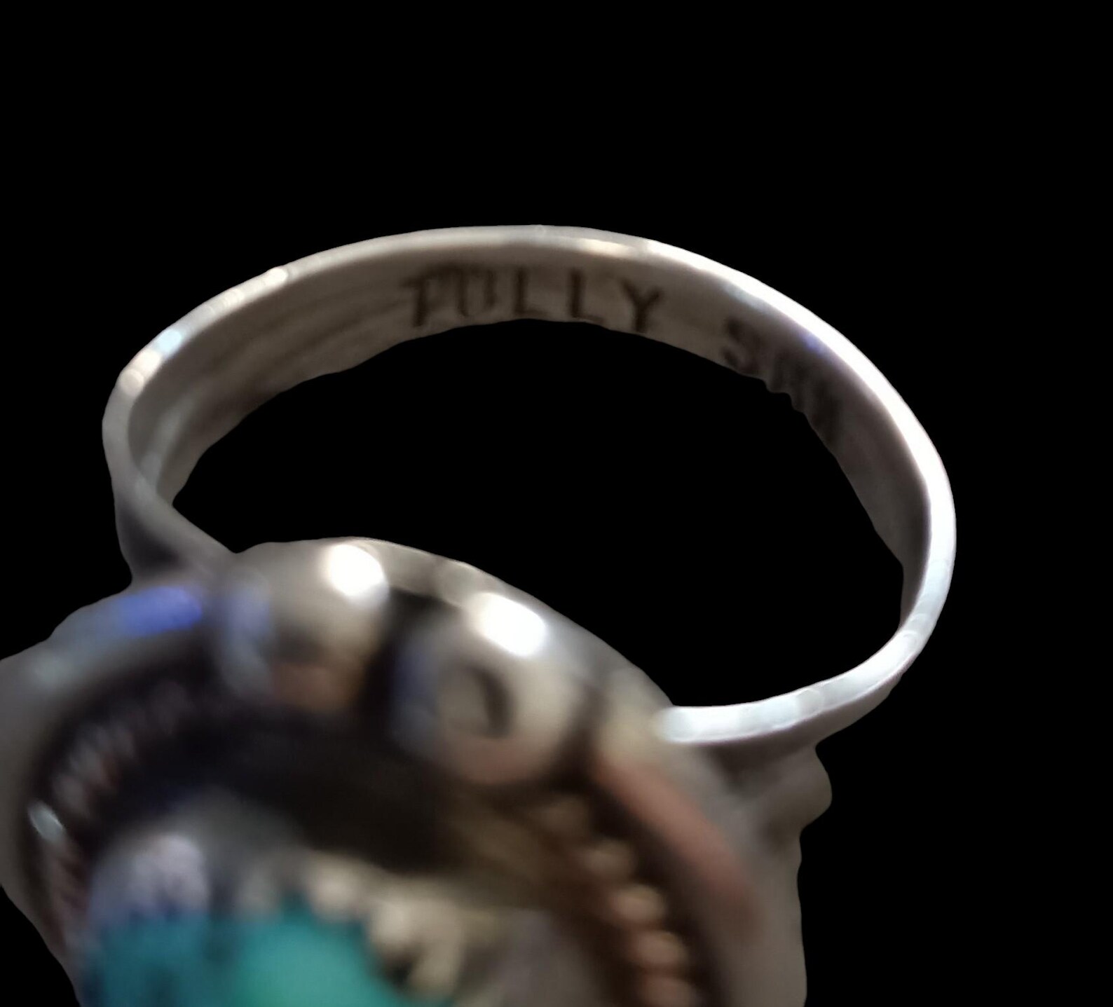 Tully Sam Turquoise Silver Ring - Etsy