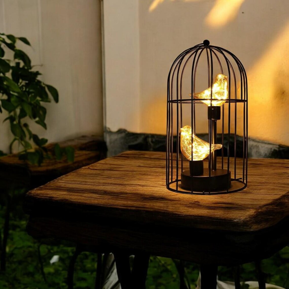 Garden Caged Bird Light Boxed Gift Bird, Garden Light Gift, Garden Gift ...