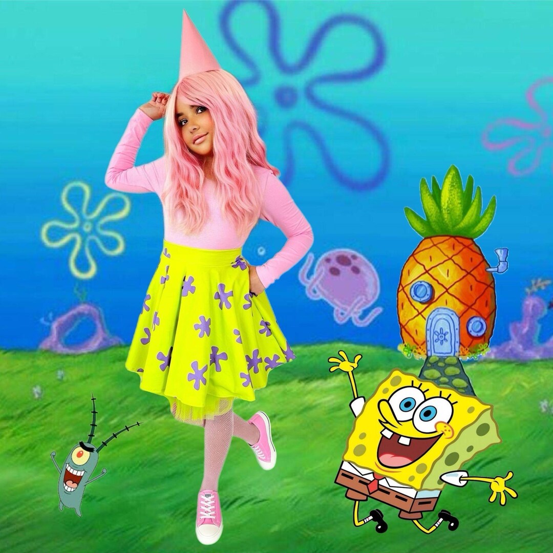 Patrick Star Spongebob Inspired Set Kids Halloween Costumes Girls ...