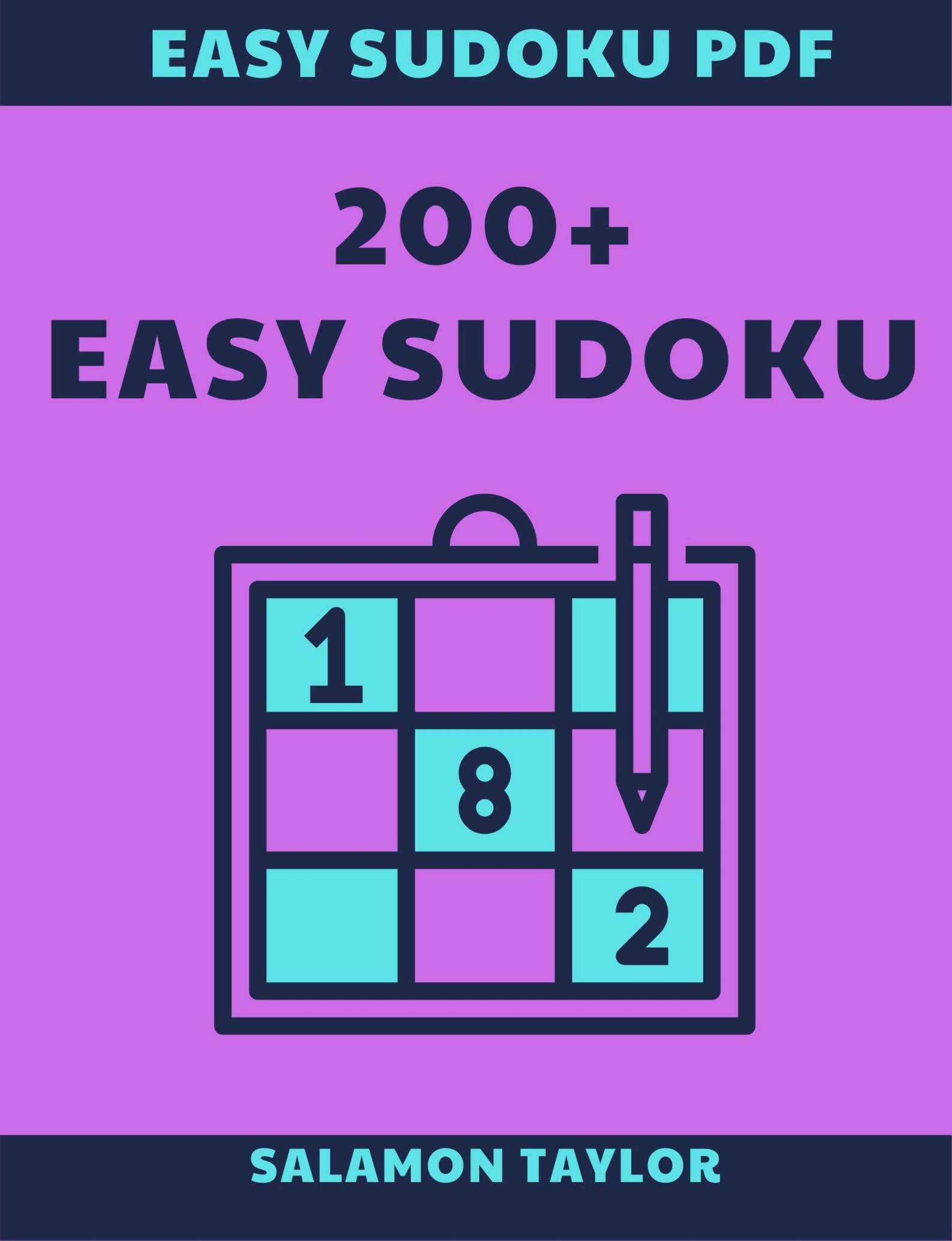 Sudoku PDF Digital Download: 200+ Easy Sudoku Puzzles With Solutions - Etsy