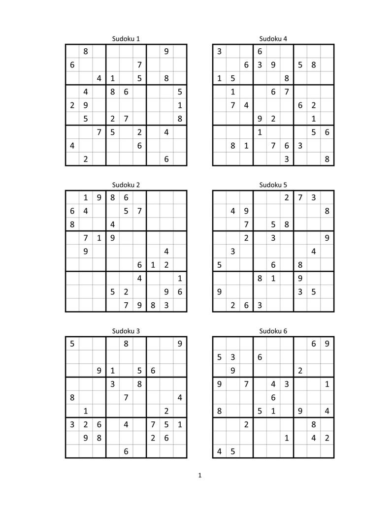 Sudoku PDF Digital Download: 1,000+ Hard Sudoku Puzzles With Solutions ...