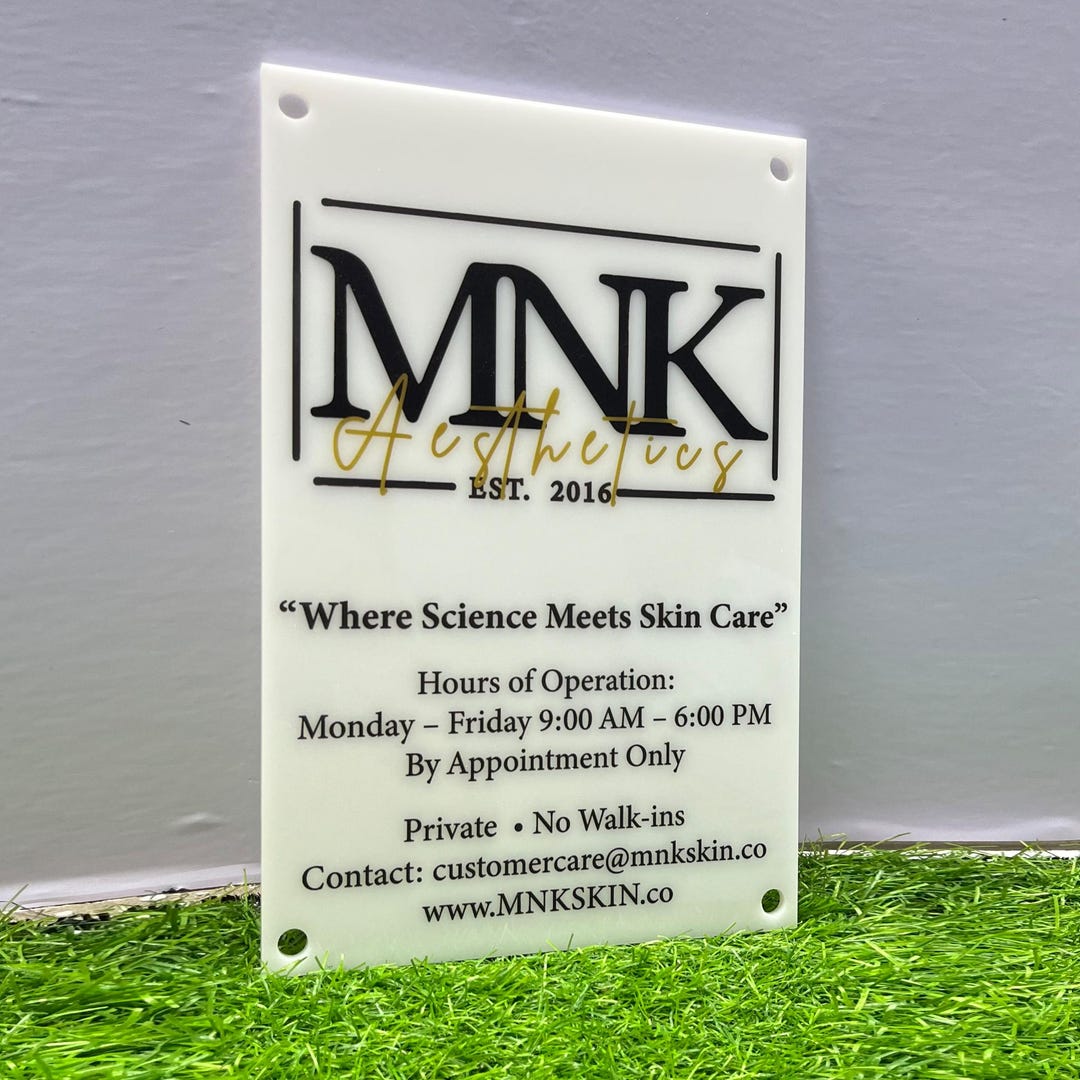 Vertical 3D Business Logo Sign | 3D Acrylic Sign | Acrylic Business ...