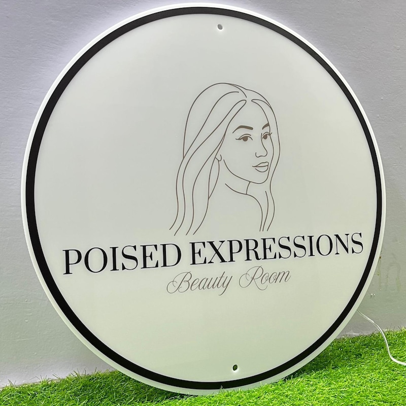 Light Mirror Logo Sign - Etsy