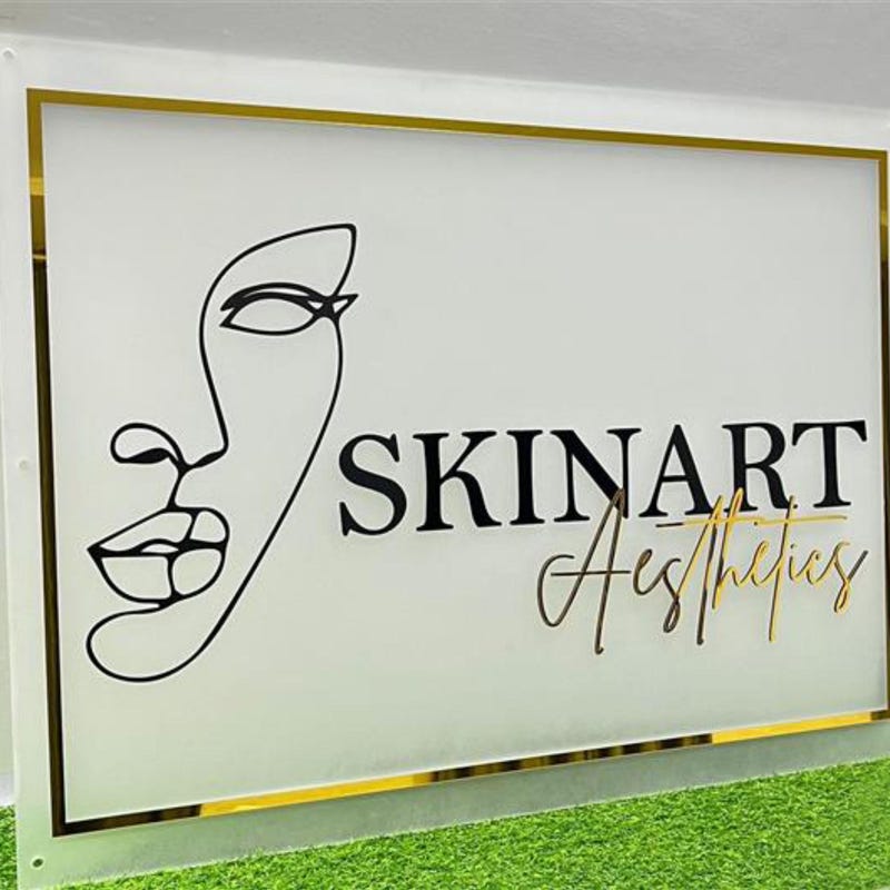 Salon Logo Light up Sign - Etsy