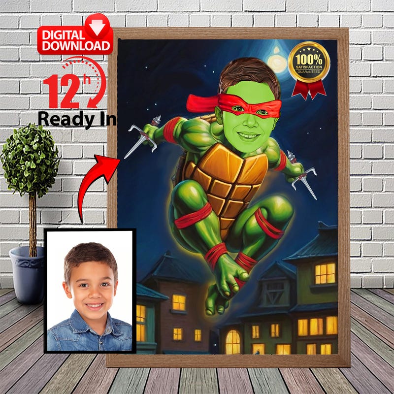 Ninja Turtle Poster - Etsy