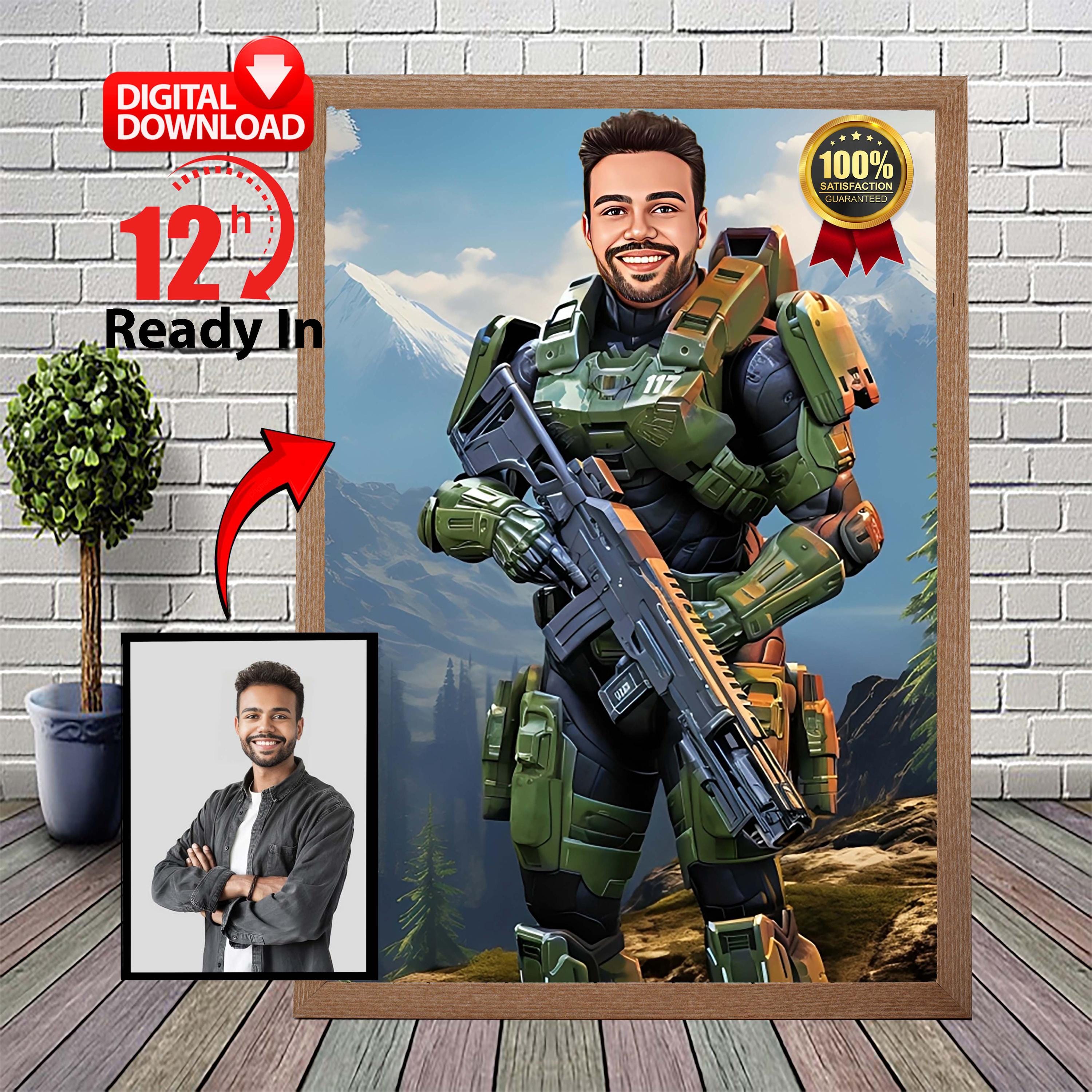 Custom Halo Gamer Portrait, Get Your Own Halo Gamer Portrait From Your ...