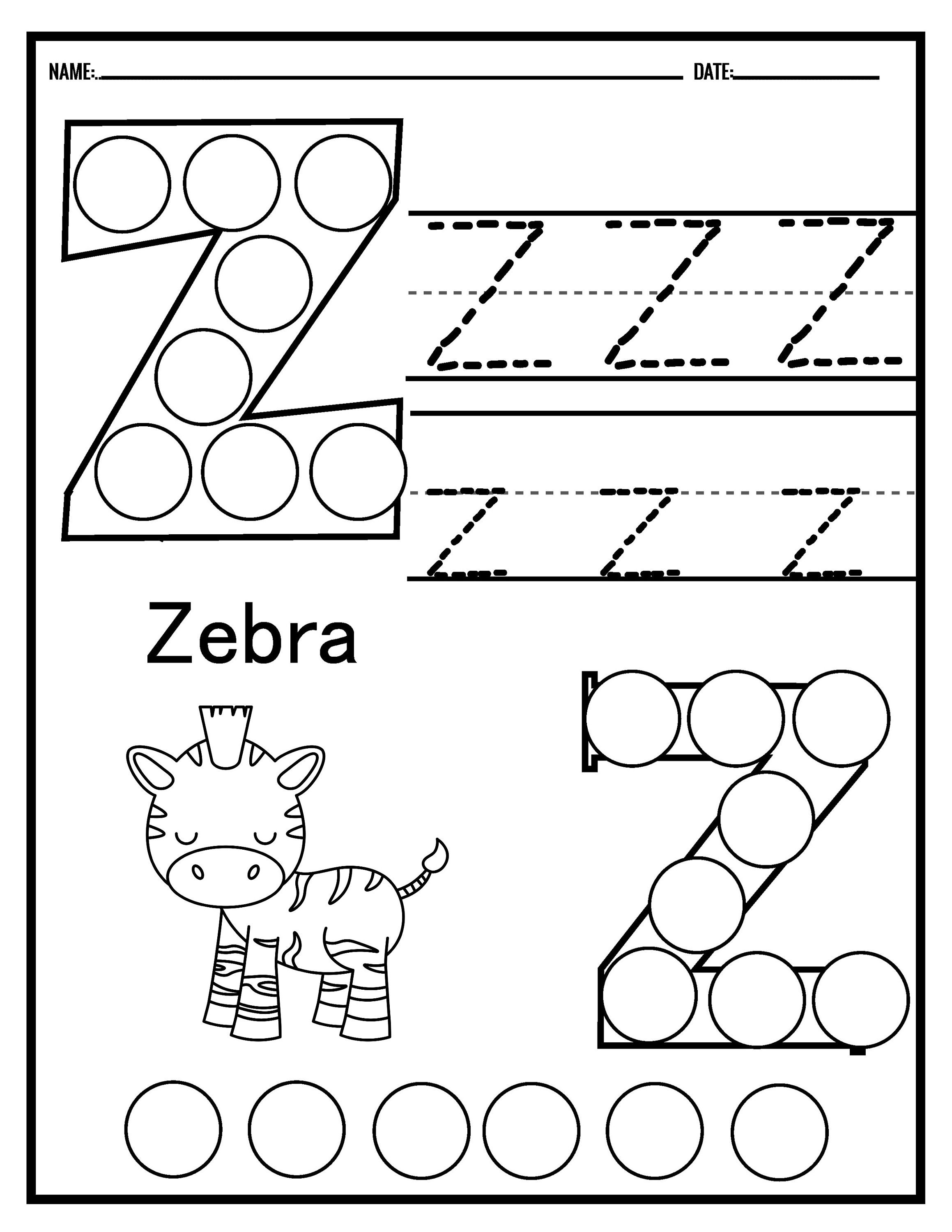 Do-a Dot Alphabet Printables, Do a Dot ABC Pages - Etsy