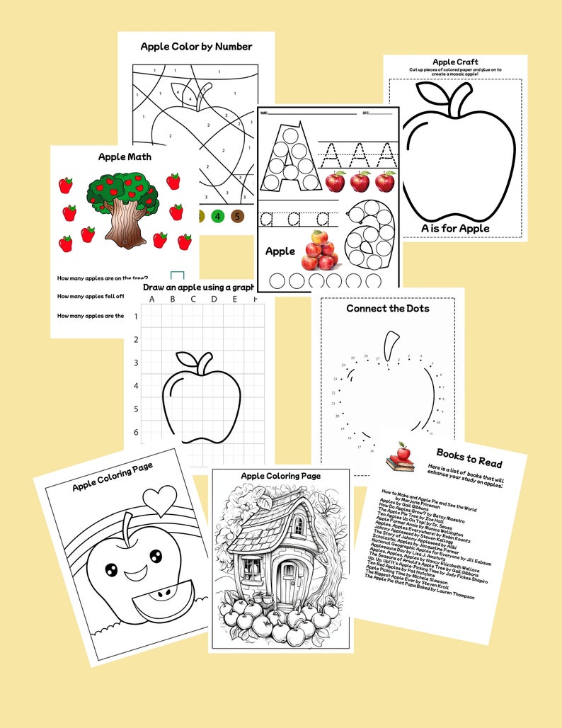 Apple Unit Study, All About Apples, Learn About Apples - Etsy