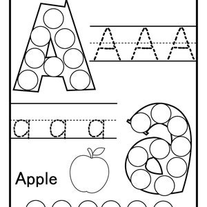 Do-a Dot Alphabet Printables, Do a Dot ABC Pages - Etsy