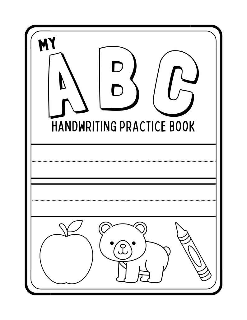 ABC and Numbers Handwriting Practice Book, Alphabet and Numbers Writing ...