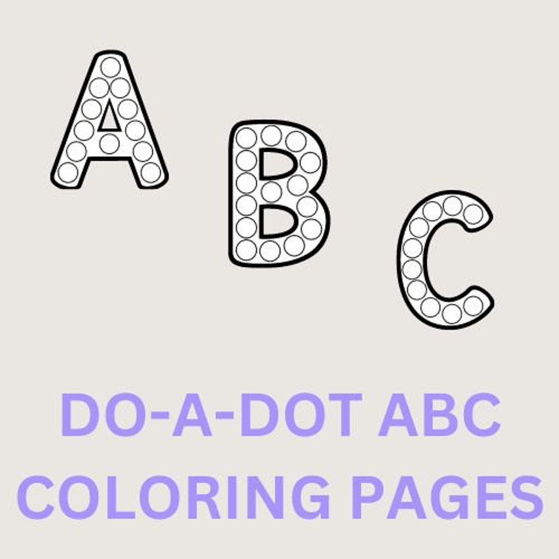 Do-a Dot Alphabet Printables, Do a Dot ABC Pages - Etsy