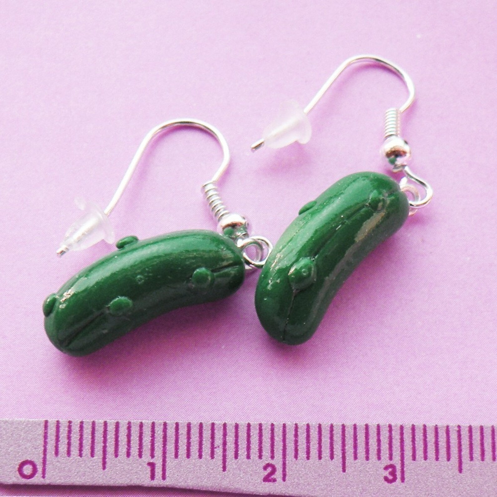 Handmade Cucumber Pickle Earrings - Etsy