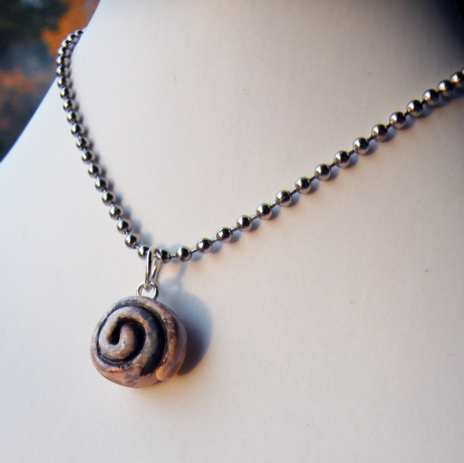 Very Cinnamon Roll Necklace - Etsy