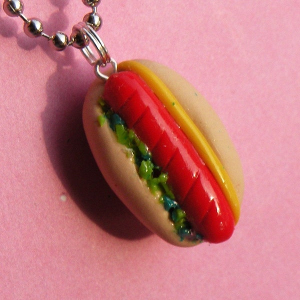 Hot Dog Pendant - Etsy