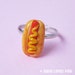 Hot Dog Ring - Handmade Fast Food Miniature Hot Dog - Etsy