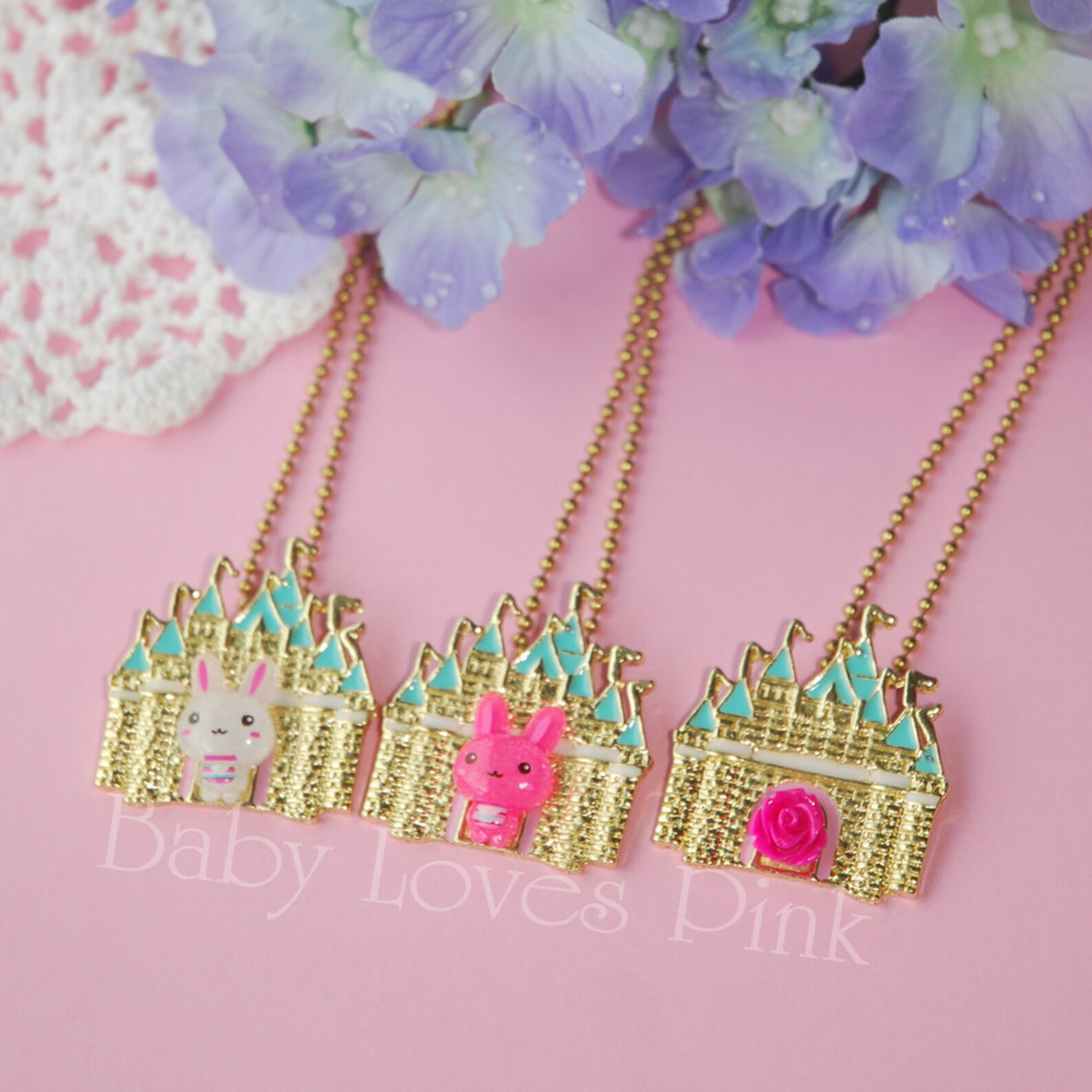 Castle Necklace Fairy Tale Princess Castle Necklace - Etsy