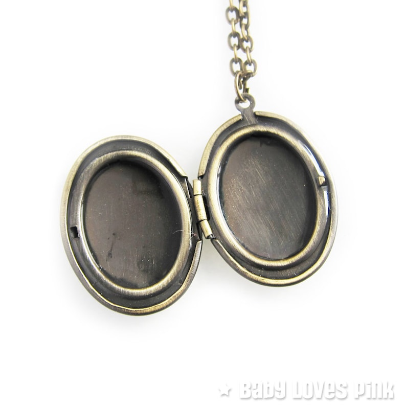 Vintage Key Locket Necklace Brass Photo Oval Locket R3B - Etsy