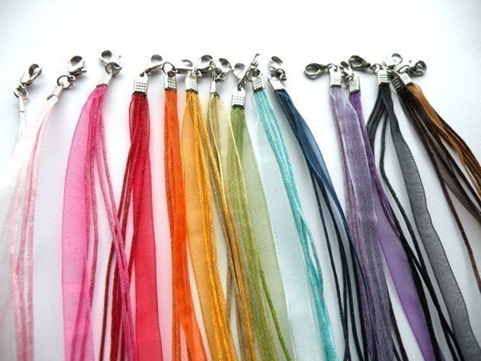 Ribbon Necklace - Etsy