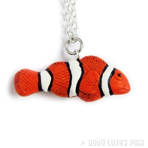 Clownfish Ceramic Necklace - Clown Fish, Nemo Fish (R3A) - Etsy