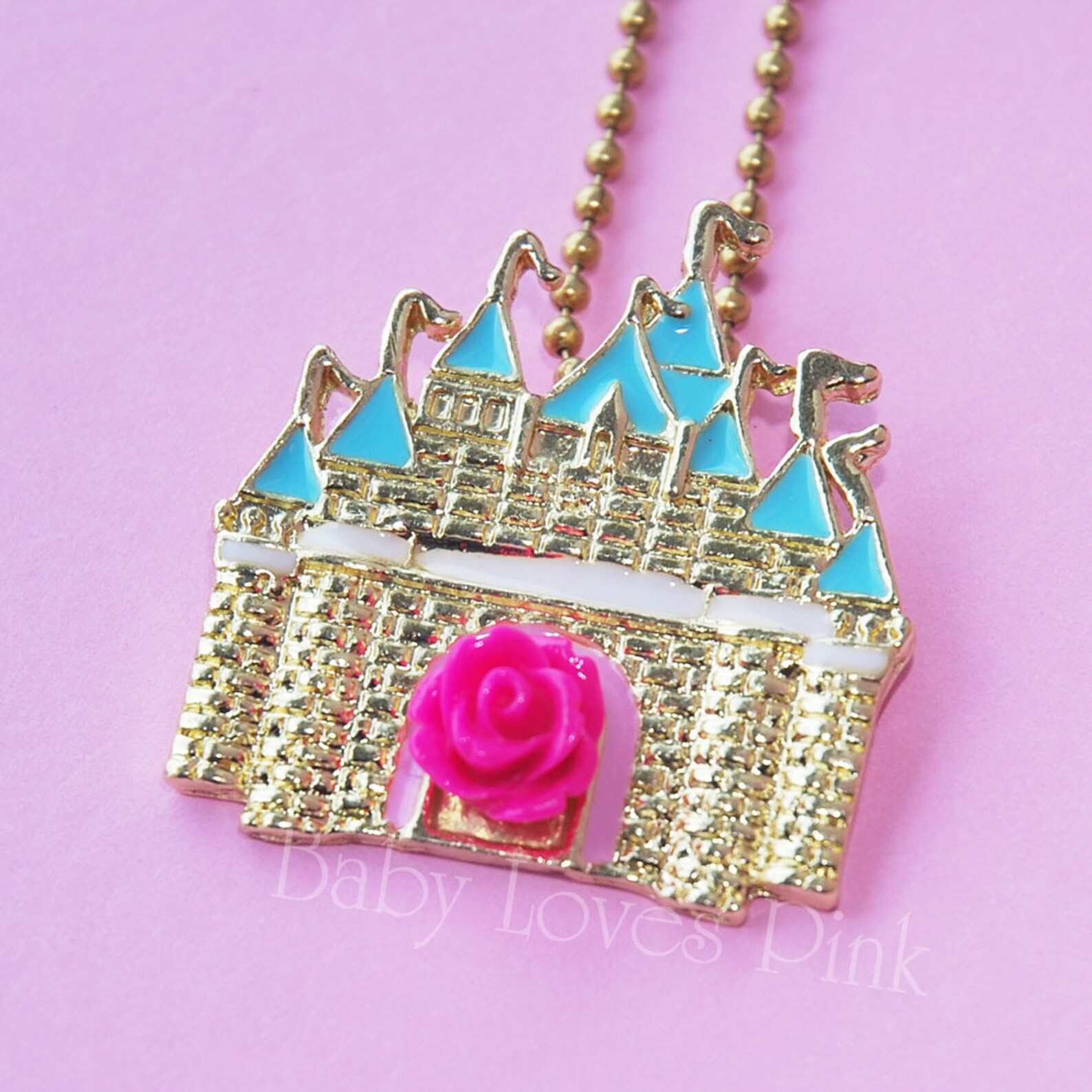 Castle Necklace Fairy Tale Princess Castle Necklace - Etsy