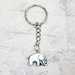 Silver Elephant Keychain - Etsy