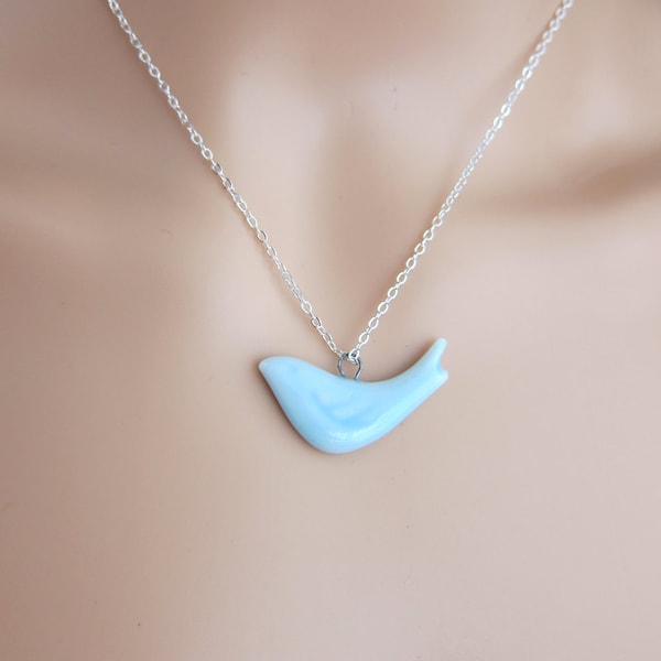 Blue Bird Necklace - Etsy