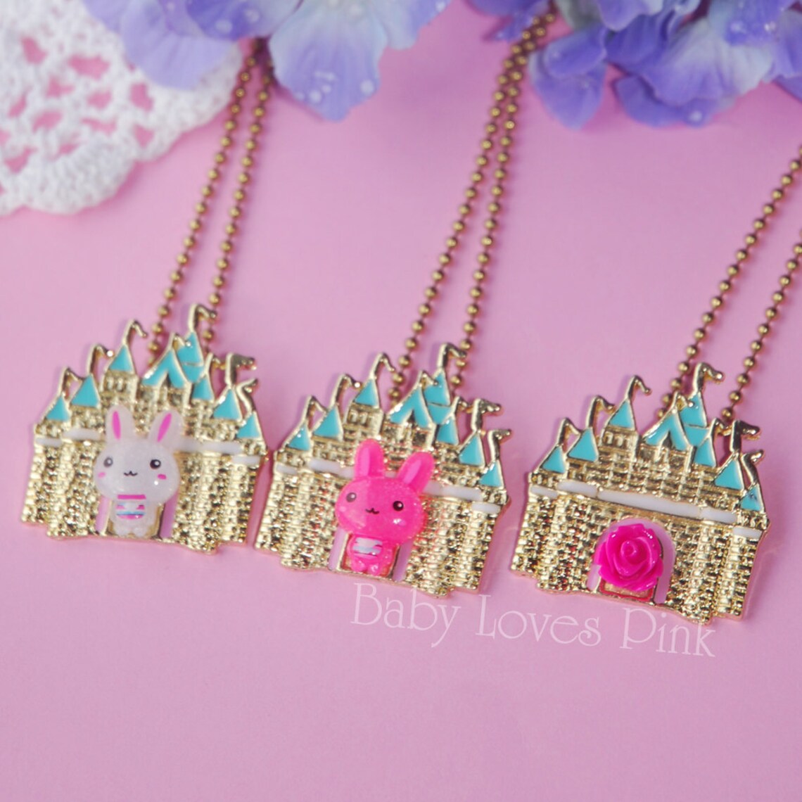 Castle Necklace Fairy Tale Princess Castle Necklace - Etsy