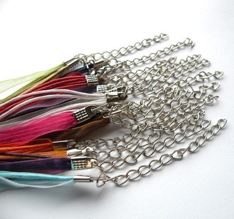 Ribbon Necklace - Etsy