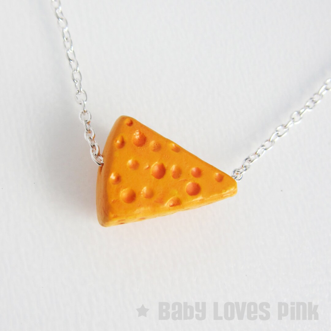 Cheese Slice Ceramic Necklace - Handmade Ceramic Cheese With Holes (R3A ...