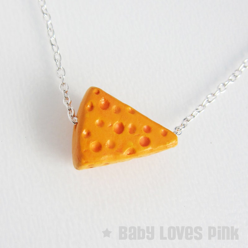 Ceramic Cheese Necklace - Etsy