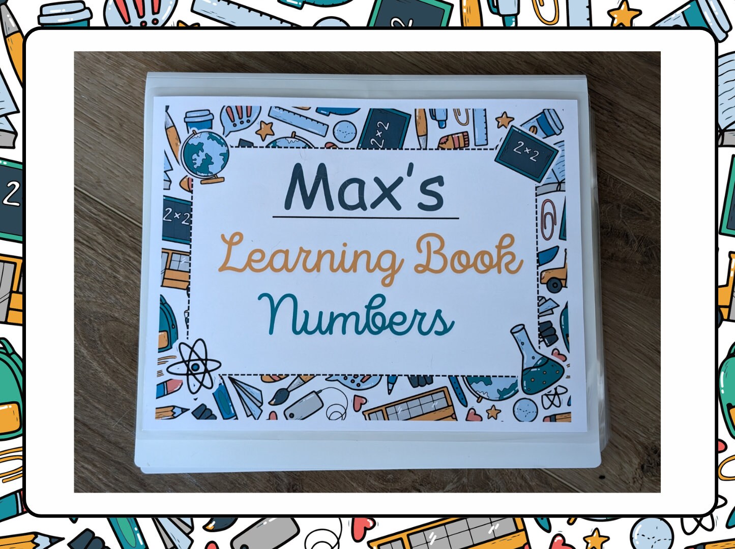 Numbers Learning Book, Numbers Busy Book, SPED Learning Tool, Velcro ...