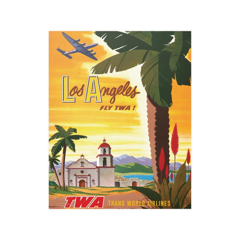 Los Angeles TWA Poster - Etsy