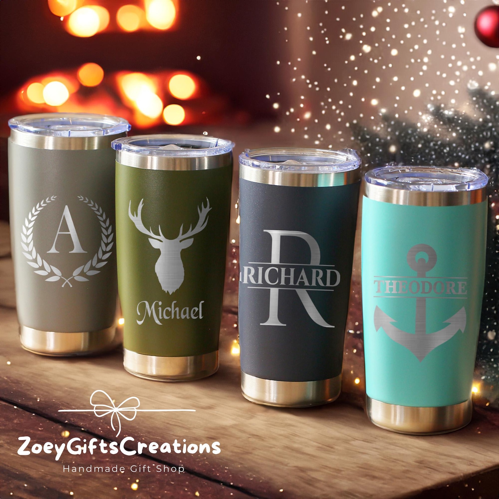 Personalized 20oz Vacation Tumblers,engraved Christmas Tumblers for Dad ...