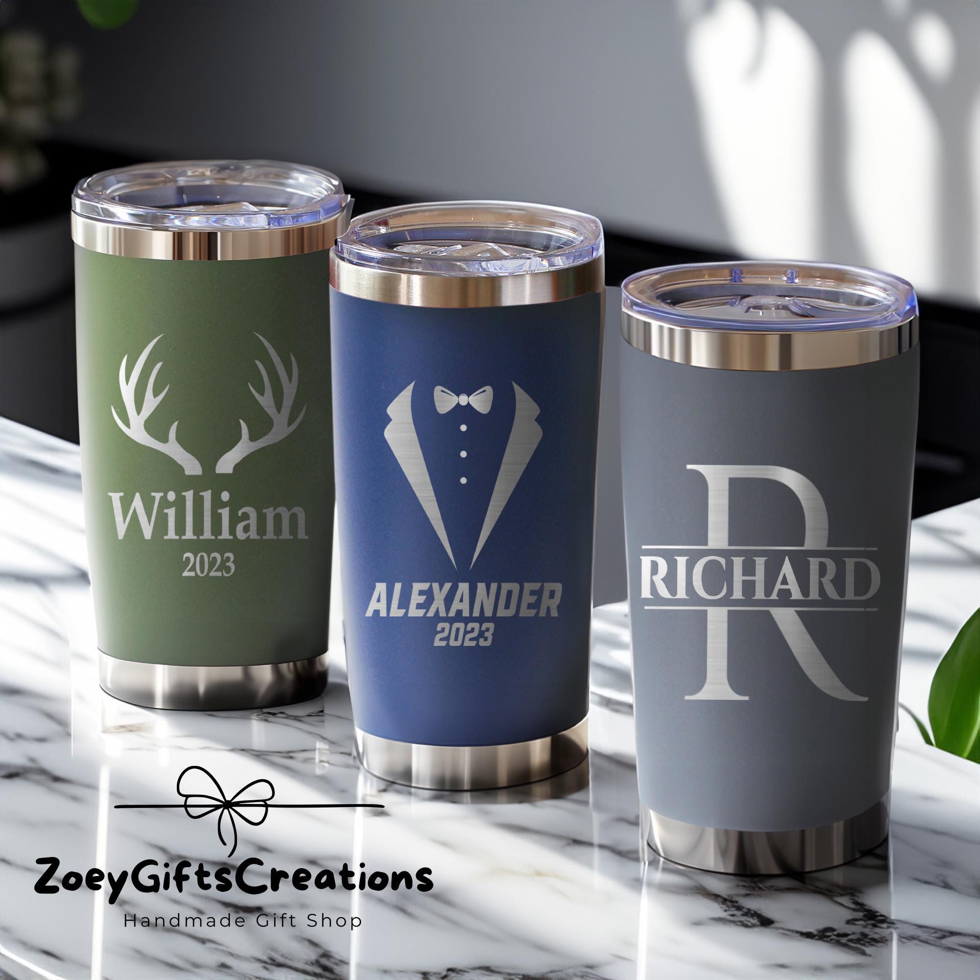 Personalized 20oz Vacation Tumblers,engraved Christmas Tumblers for Dad ...