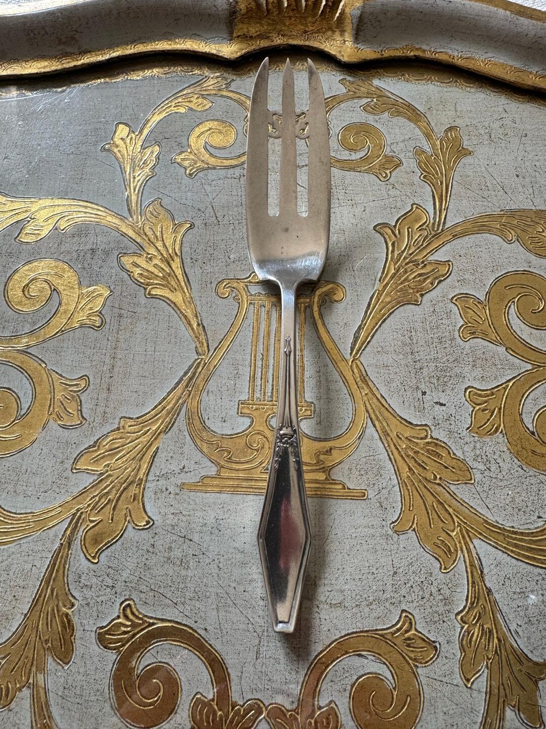 Holmes & Edwards XIV Silverplate 3 Tine Serving Fork Salad Fork 8.25 ...