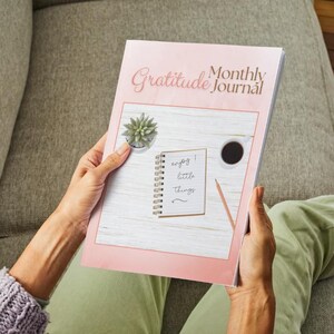 Monthly Gratitude Journal Printable Daily Self-reflection Diary for ...