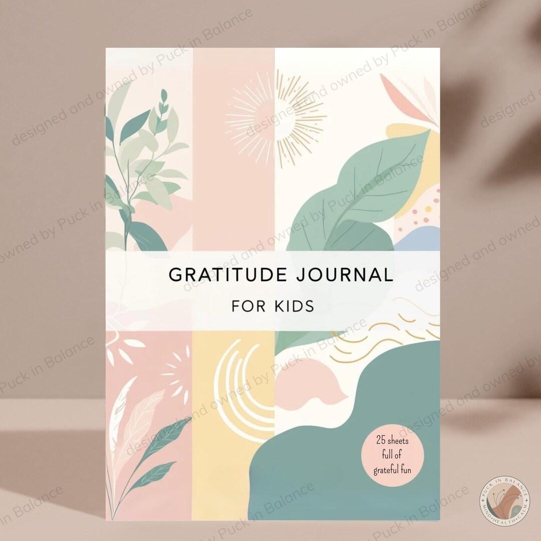 Gratitude Journal for Kids, Printable Workbook, Mindfulness SEL ...
