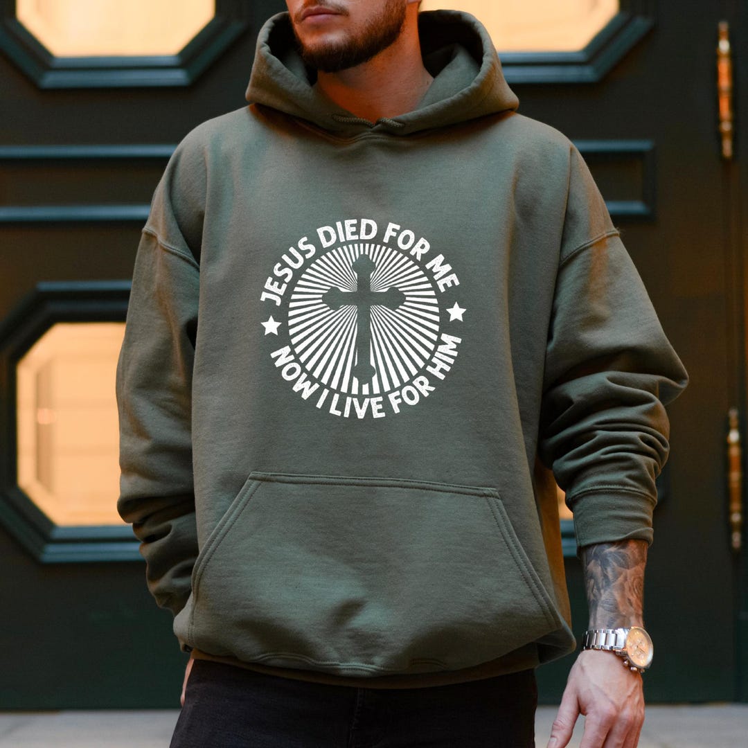 Mens Christian Hoodie, Bible Verse Hoodie, Religious Hoodie, Christian ...