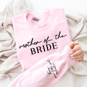 Mother of the Bride Gift From Daughter Sweatshirt, Custom Mother of the ...